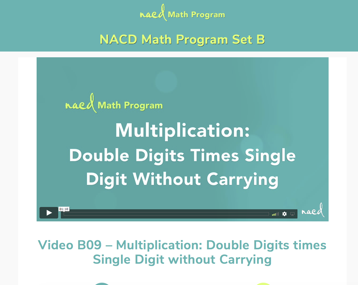 NACD Math Program - NACD International | The National Association for ...